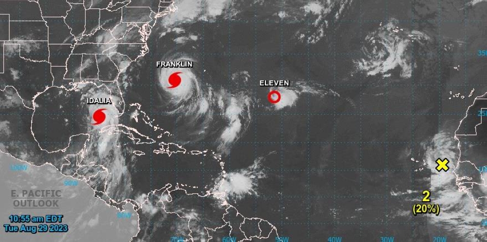 Tormenta tropical Idalia se convierte en huracán al acercarse a Florida