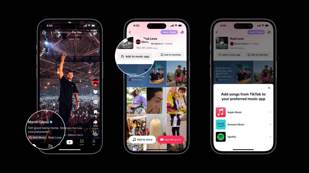 TikTok permite guardar canciones descubiertas en la 'app', directamente ...