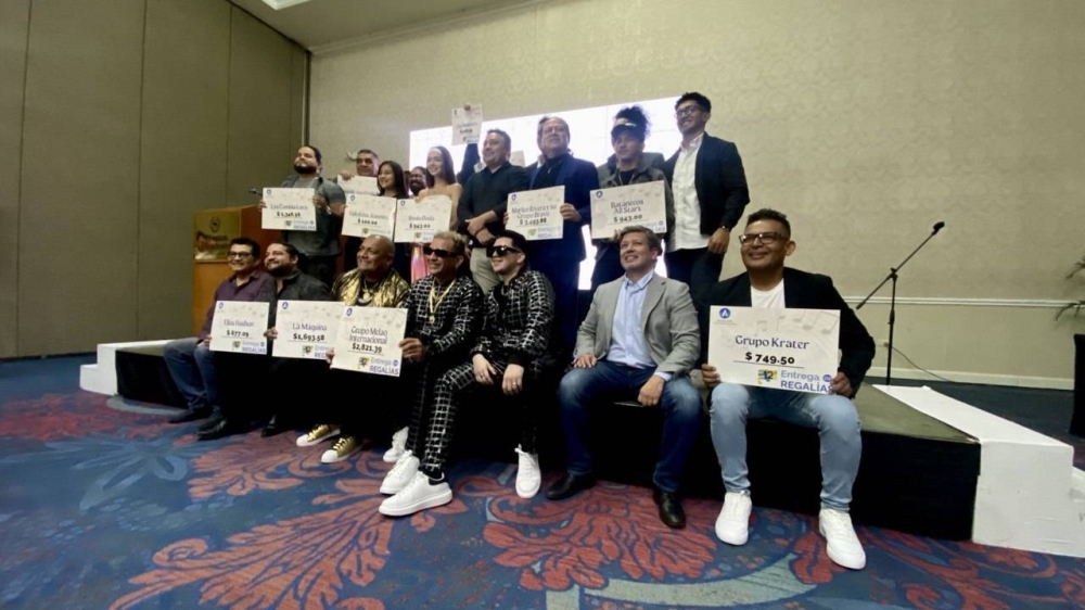 Músicos salvadoreños reciben regalías de la asociación Aries EGC