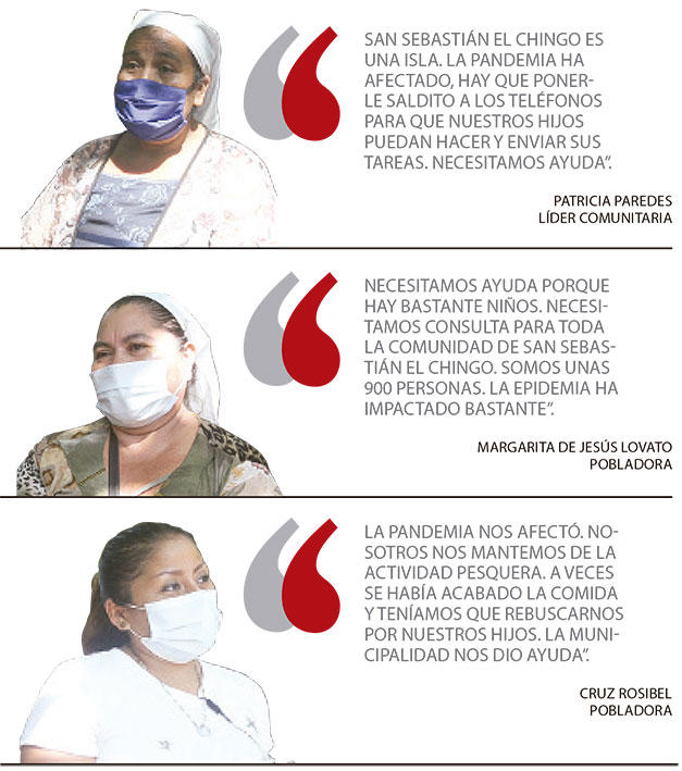 La pandemia y las lluvias golpearon a pobladores de isla San Sebastián ...